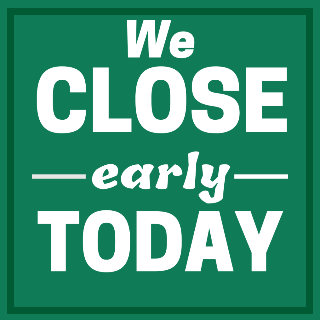 SF Early Closure Graphic – South Fayette Township Library