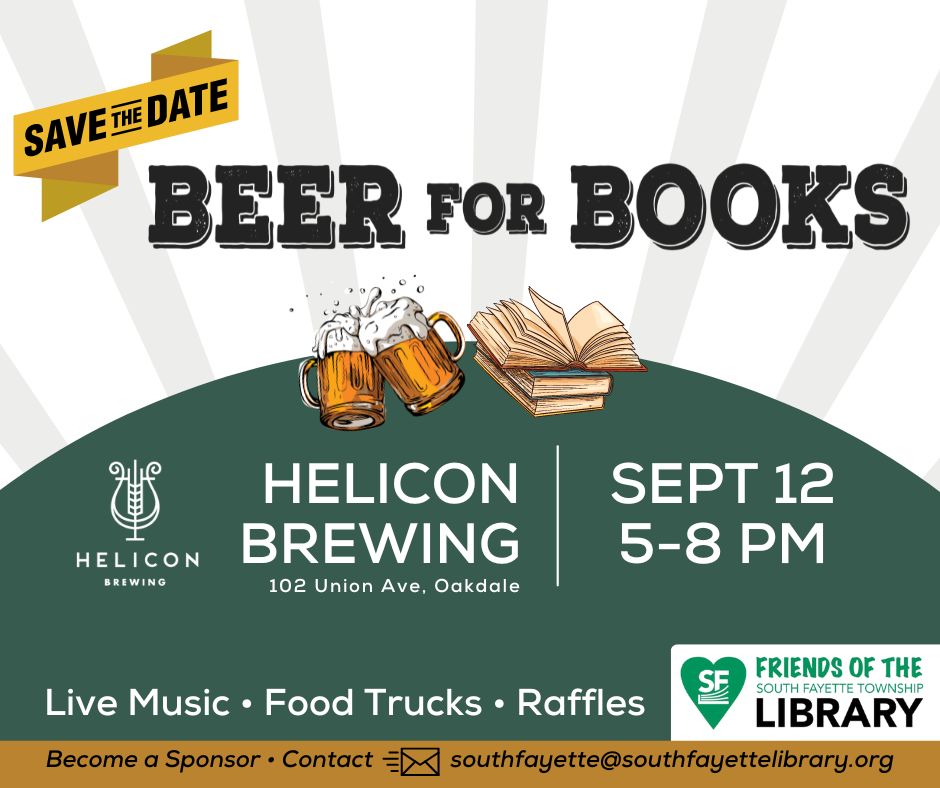 Beer for Books – South Fayette Township Library